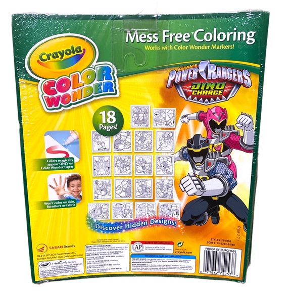 Crayola | Toys | Power Rangers Crayola Color Wonder Coloring Pad | Poshmark